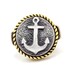 Coin Ring With the Anchor Coin Medallion Noa Tam Coin Jewelry - Etsy