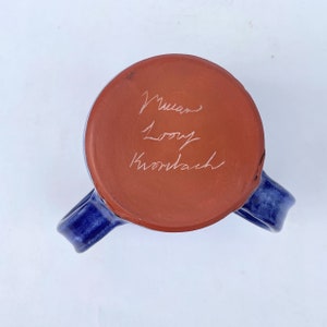 Ceramic Jewish Hand Washing Cup With 2 Handles, Blue Pottery Negel ...