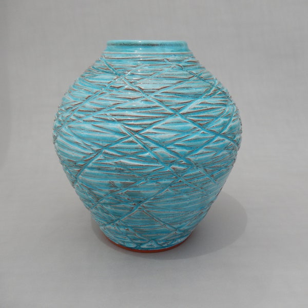 Turquoise Vase - Etsy
