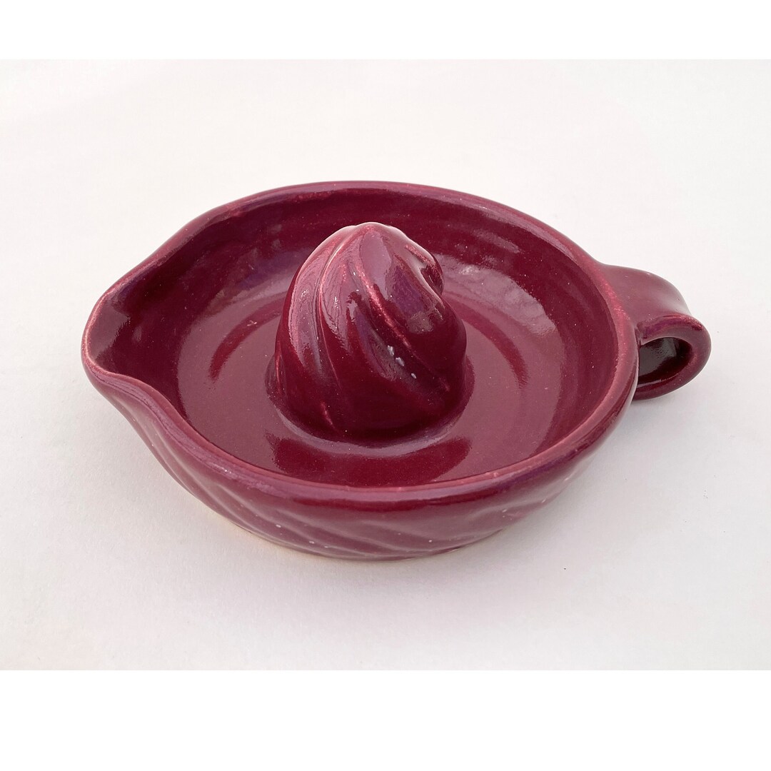 Lemon Juicer, Handmade, Red Ceramic Citrus Reamer - Etsy