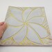 Square Ceramic Tray Yellow and Off-white Hand Carved - Etsy