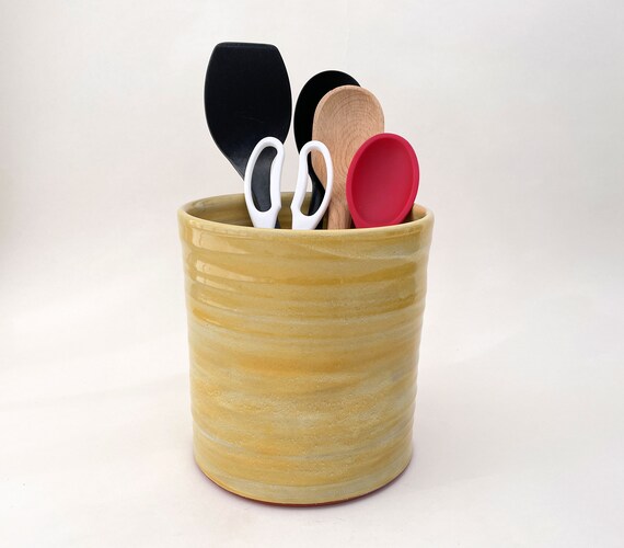 Yellow Kitchen Utensil Holder