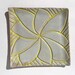 Square Ceramic Tray Yellow and Off-white Hand Carved - Etsy
