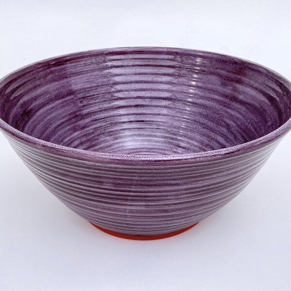 Large Decorative Pottery Bowl - Etsy