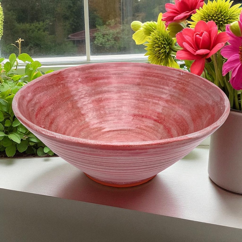 12 Wide Ceramic Bowl - Etsy