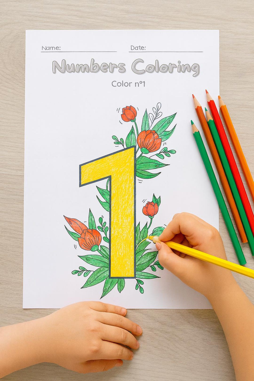 Number Coloring Pages for Kids 1-11, Printable Number Coloring Book ...