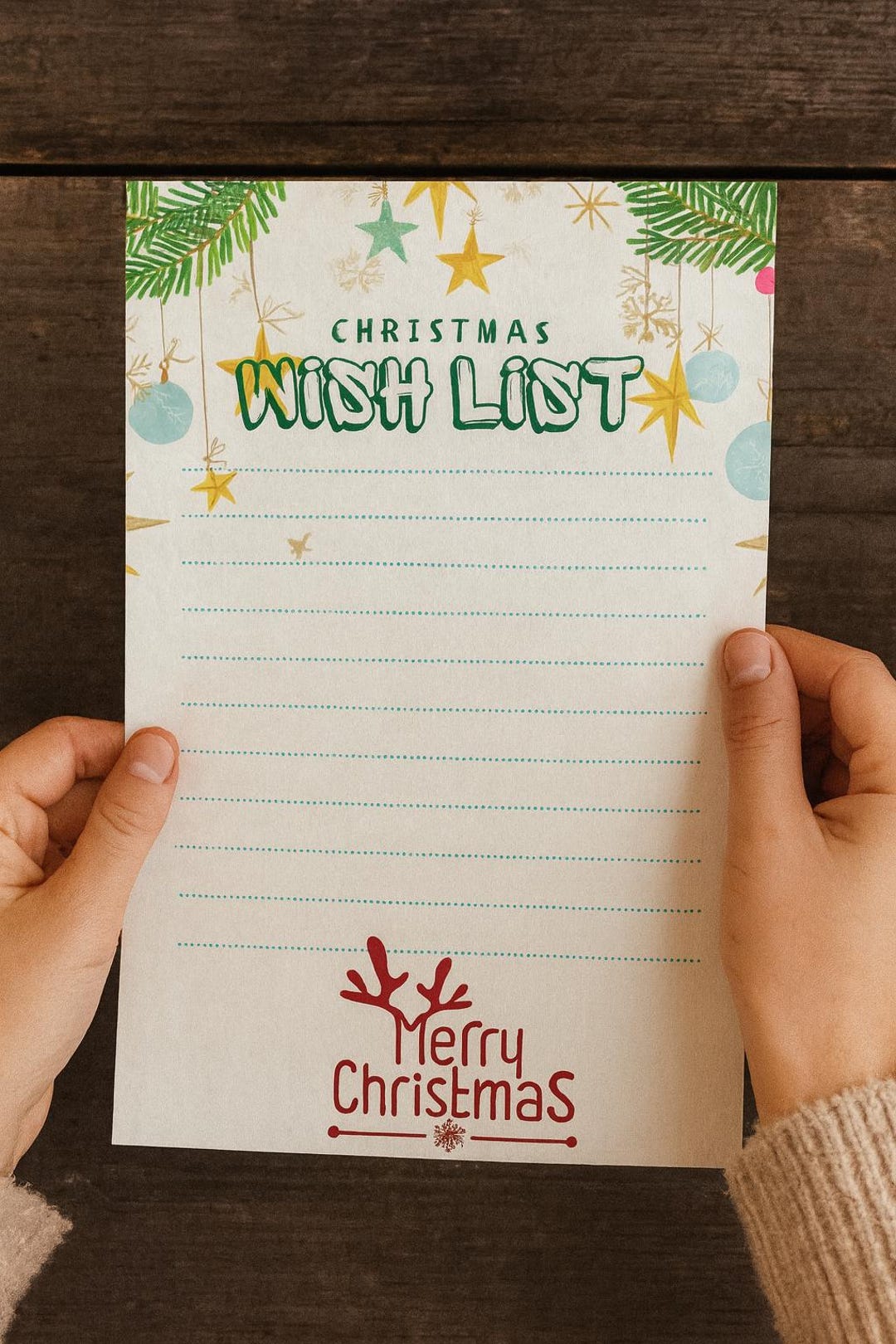 Editable Digital Wish List Template, Printable Wish List PDF ...