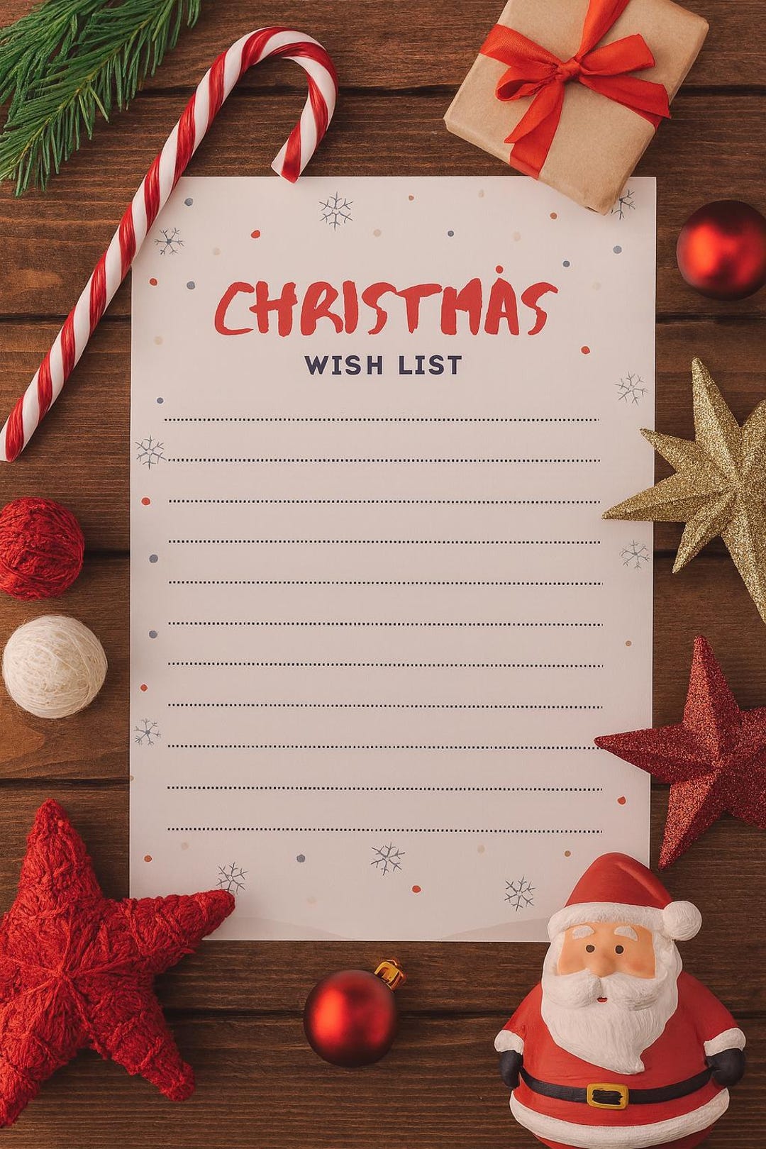 Editable Digital Wish List Template, Printable Wish List PDF ...