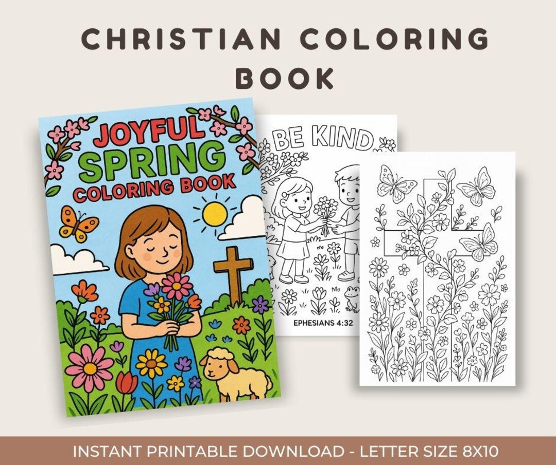 Christian Coloring Book for Kids – Bible Verse Activity, Homeschool ...