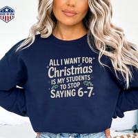 Custom Christmas Kindergarten Teacher Sweatshirt Cute Christmas ...