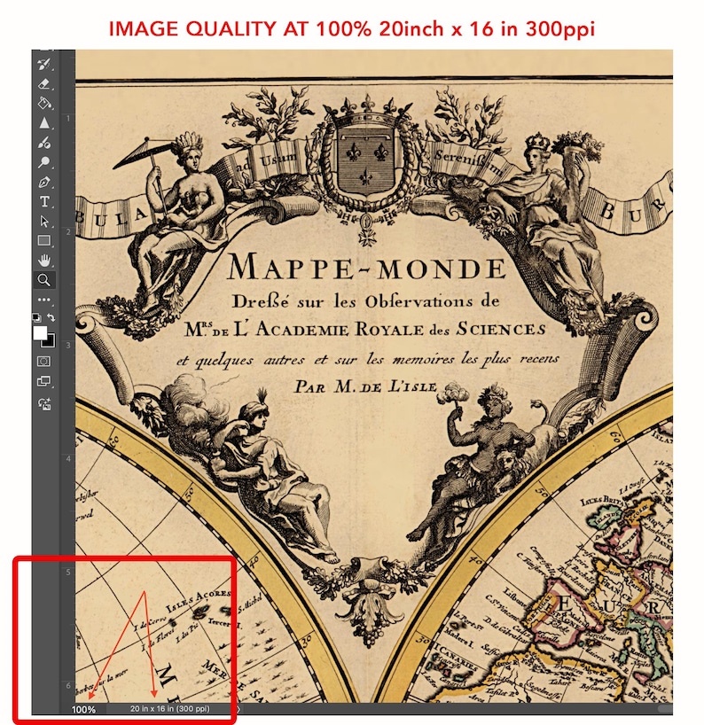 1720 Old World Map Historic Antique Map Guillaume De L'isle Mappe Monde ...