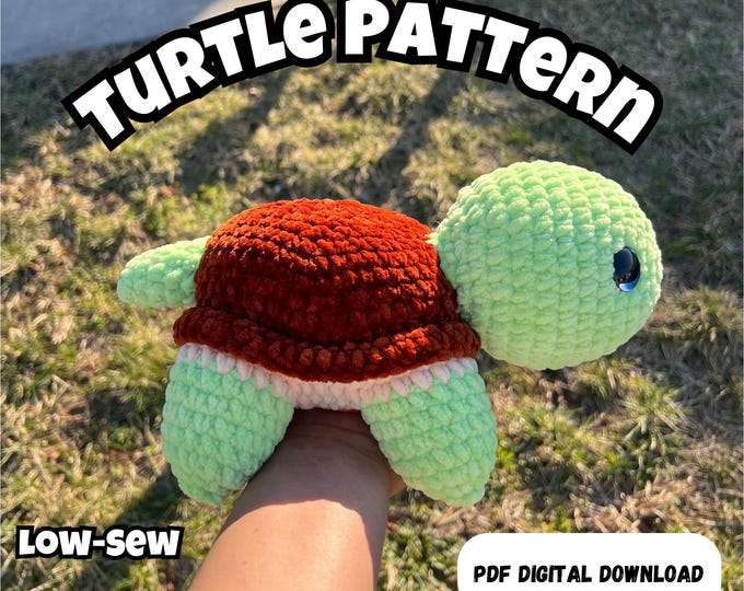 Fred the Sea Turtle | Crochet Pattern | PDF Download | Includes Follow ...