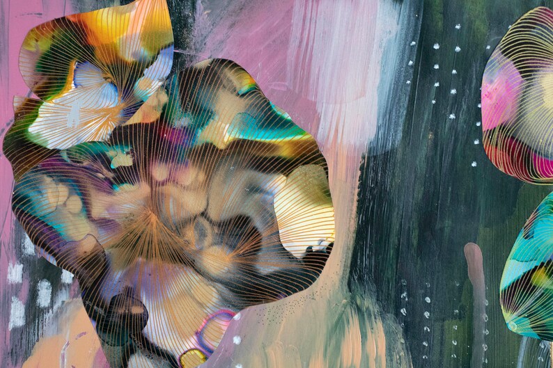 Intimacy Encountered Original Abstract Mixed Media Collage - Etsy