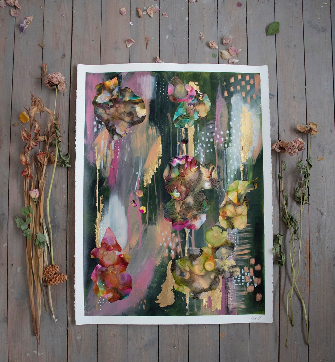 Intimacy Encountered Original Abstract Mixed Media Collage - Etsy