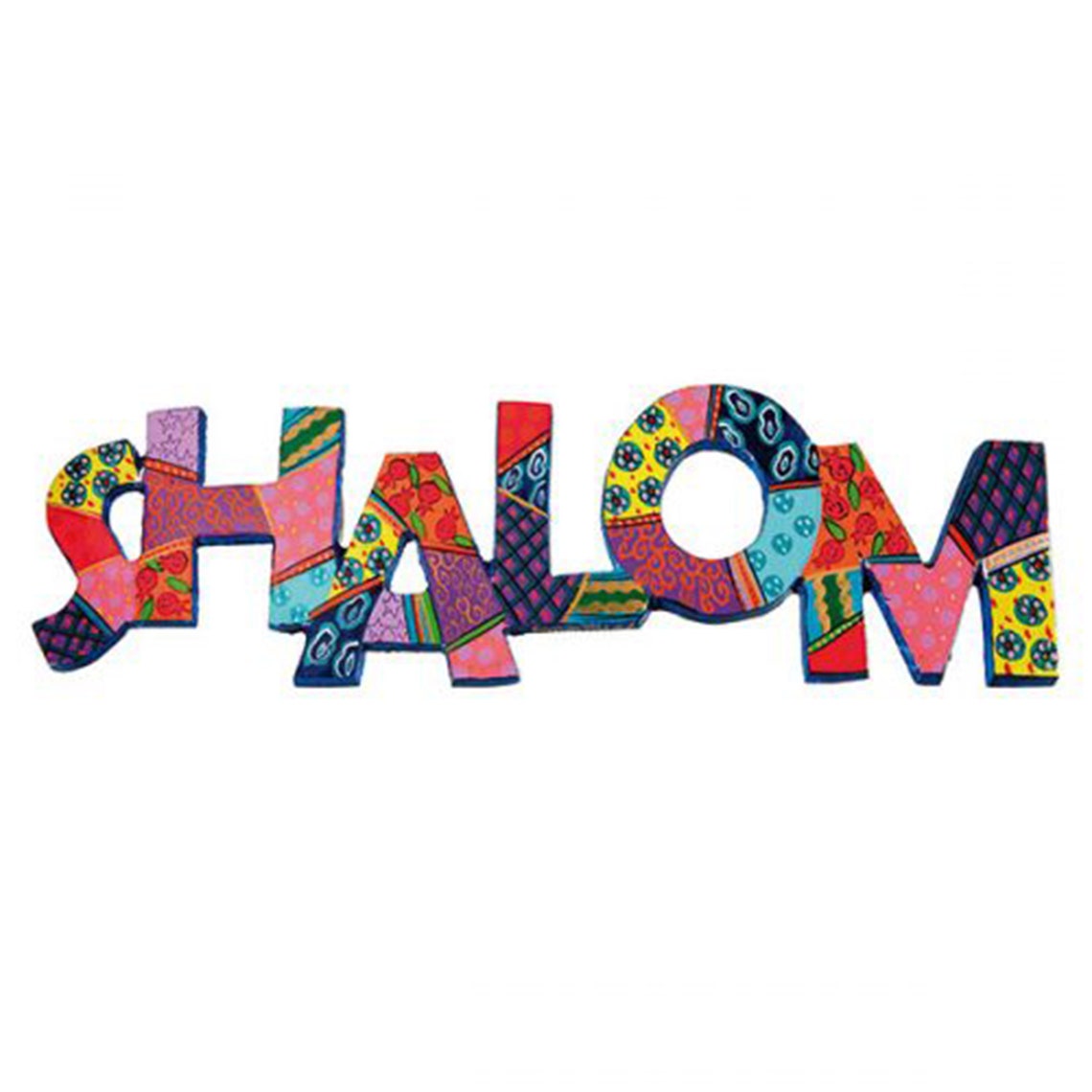 Shalom Wall Art Colorful Shalom in English - Etsy