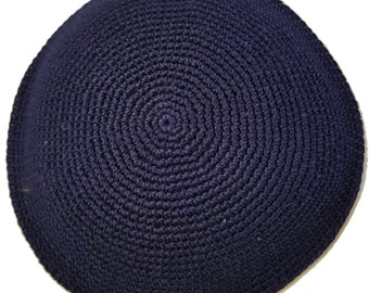 Kippah Jewish Kipa Hand Knit Kippot Vog 12cm Judaica Crochet - Etsy