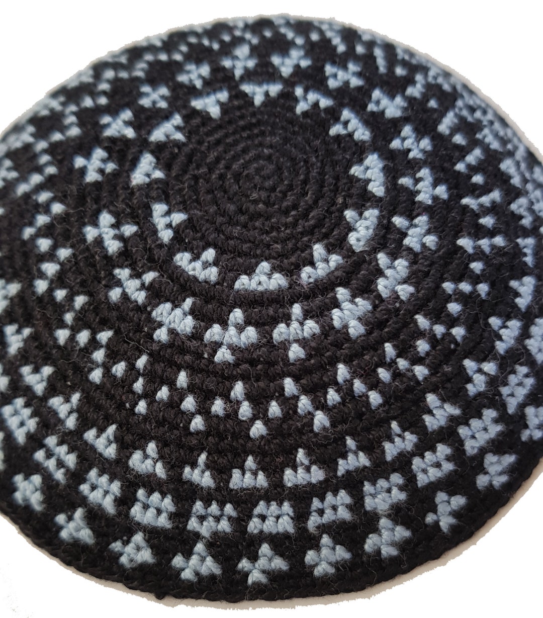 Kippah Jewish Kipa Hand Knit Kippot Vog 12cm Judaica Crochet Yarmulke ...