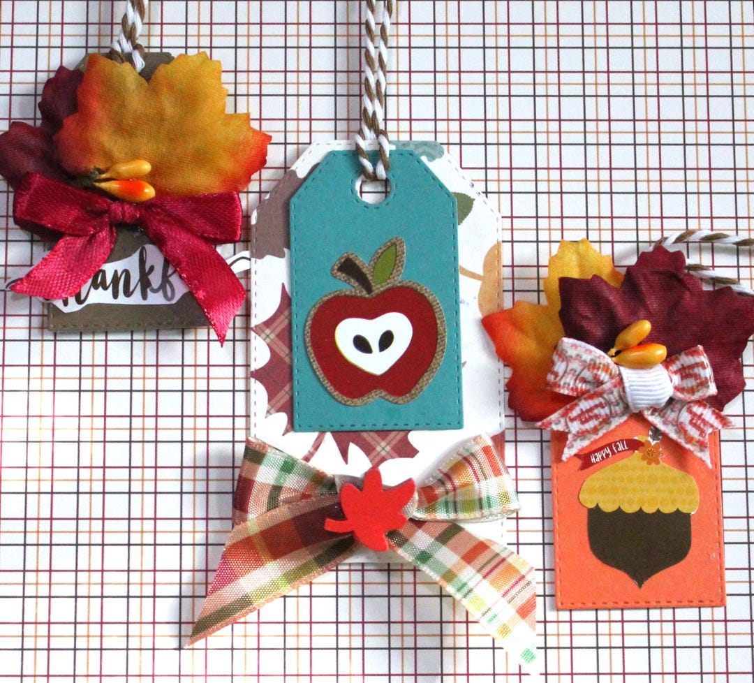 Apples and Acorns Gift Tags - Set of Three - Etsy