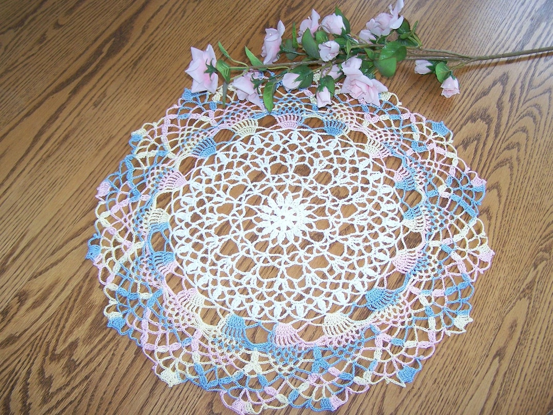 Pastel Pineapple Doily - Etsy