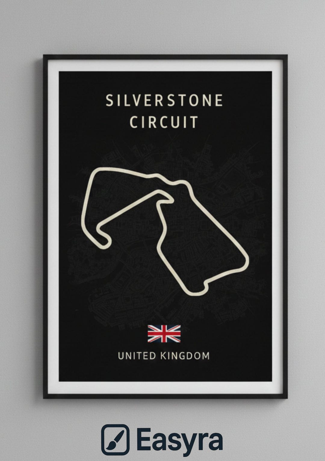 Silverstone F1 Track Poster • Silverstone Circuit Map • Minimalist ...