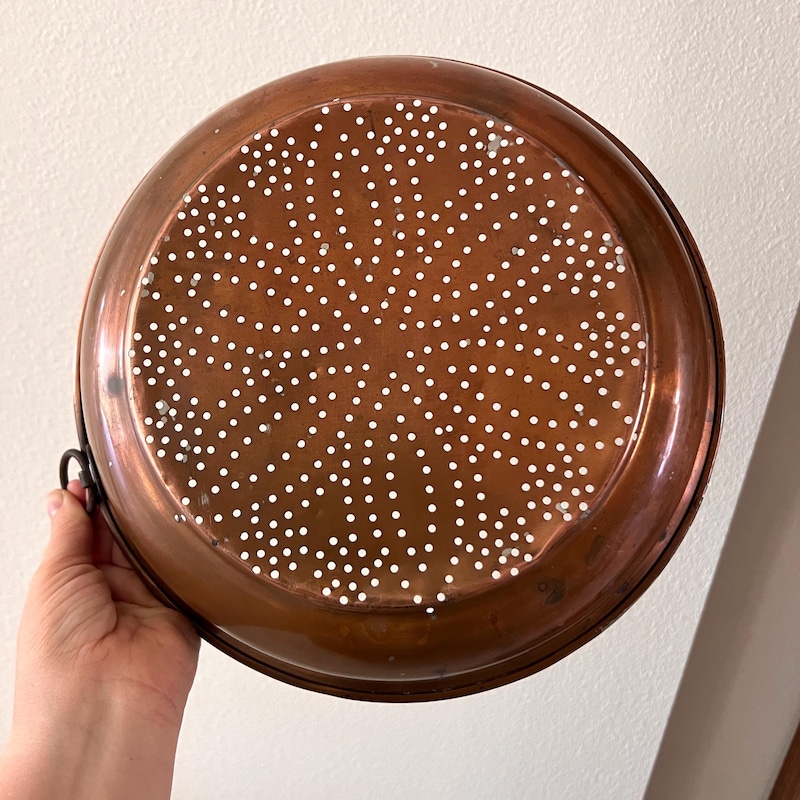 Copper Colander - Etsy