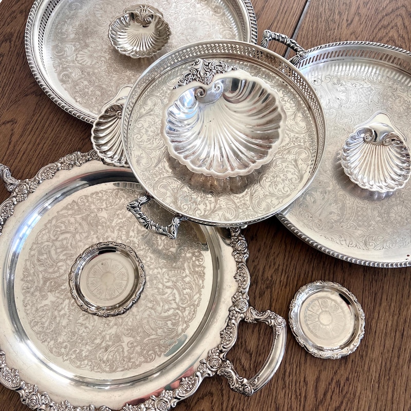 Terrific Silver Tray With Handles Gallery