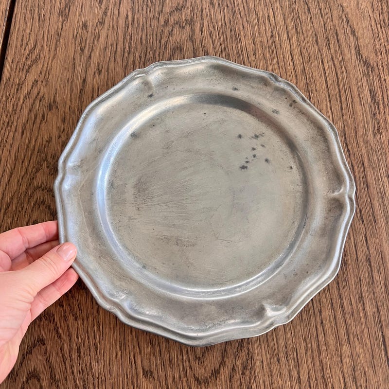 Pewter Plate - Etsy