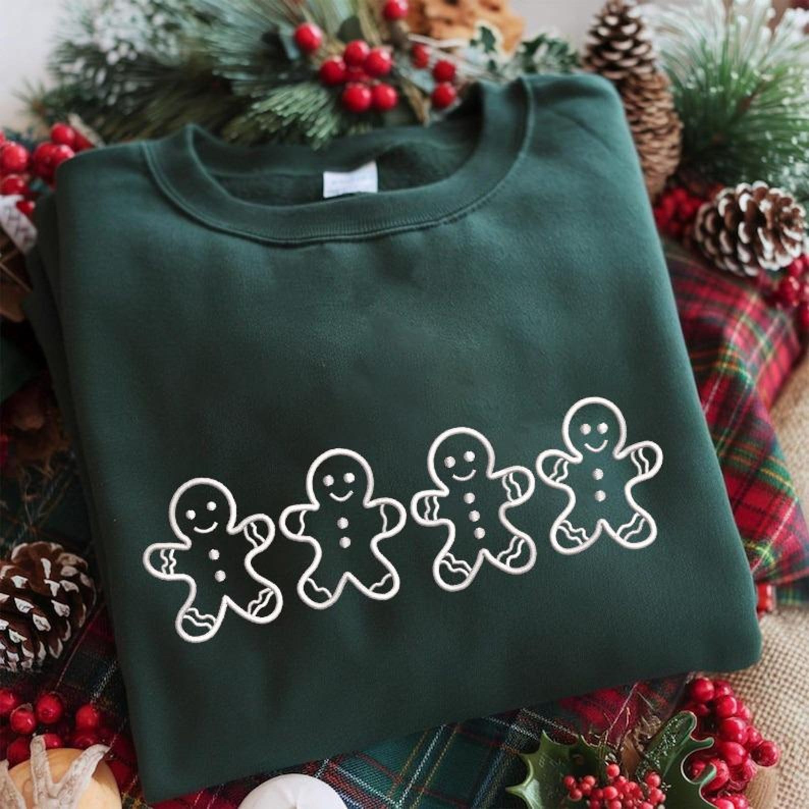 Gingerbread Man Machine Embroidery Design: Christmas Stitch File ...