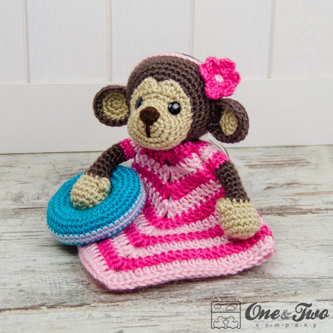 Lovey Crochet Pattern Monkey PDF Security Blanket Tutorial | Etsy