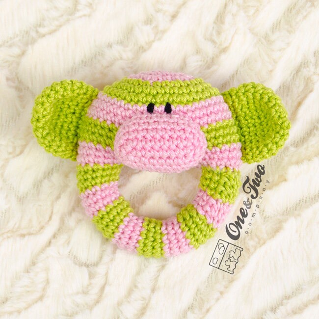 Crochet Pattern Monkey PDF Rattle Crochet Pattern Tutorial - Etsy