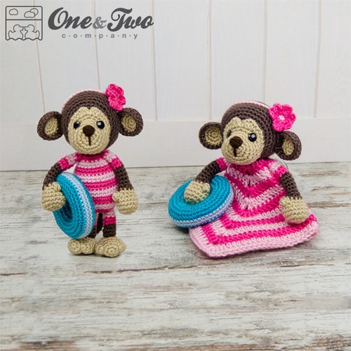 Combo Pack Lily the Baby Monkey Lovey and Amigurumi Set for - Etsy