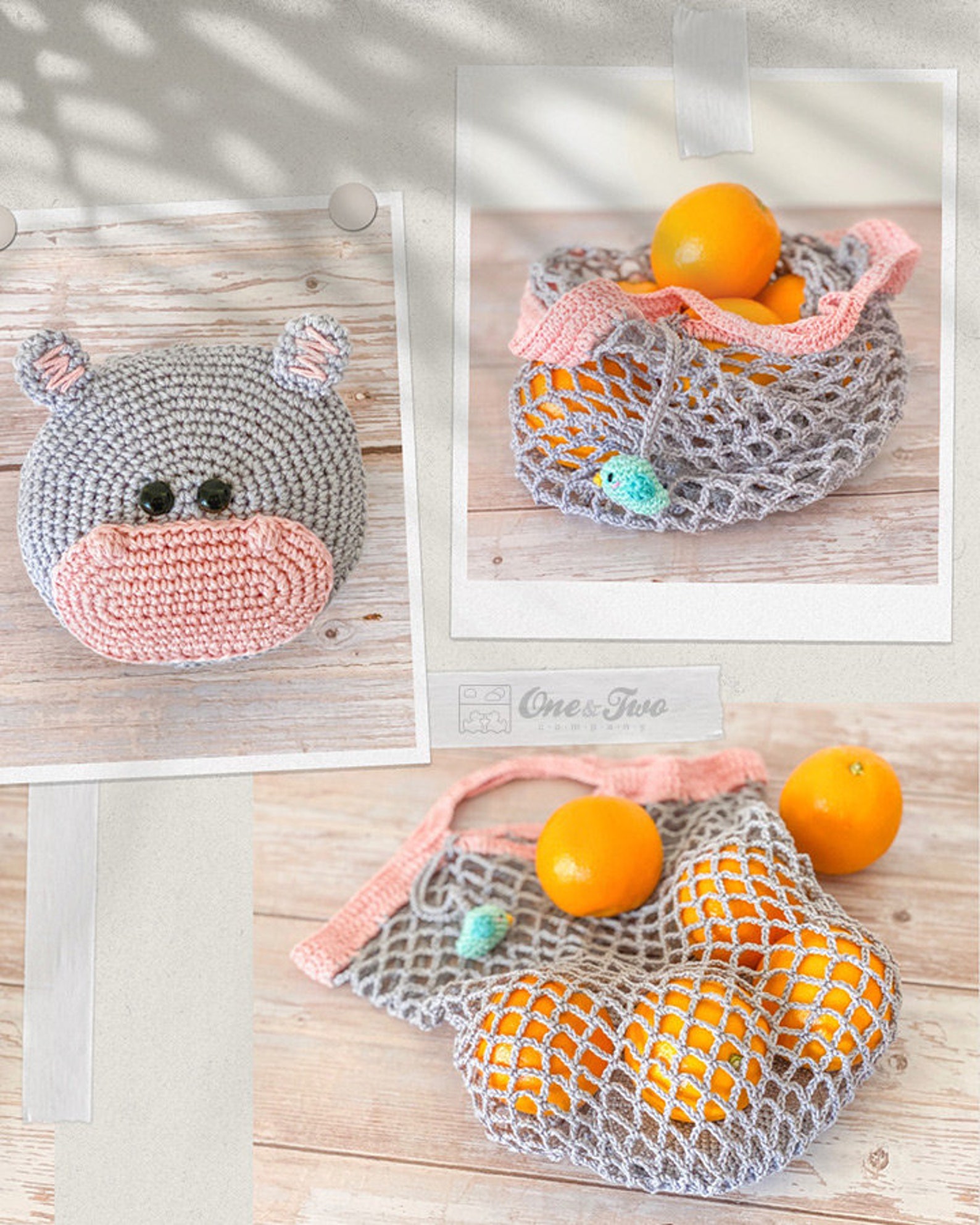 Crochet Pattern Bag PDF Crochet Pattern Safari Folding Shopping Bags ...