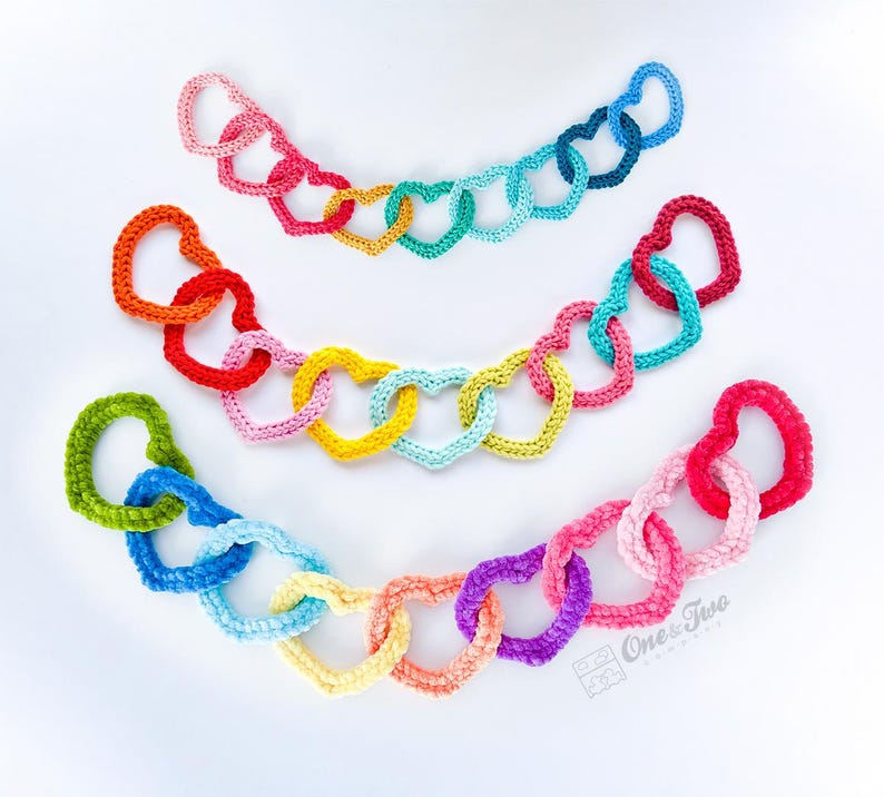 NO SEW Crochet Garland Bundle, 5 Patterns: Heart Bow Butterfly Starfish ...