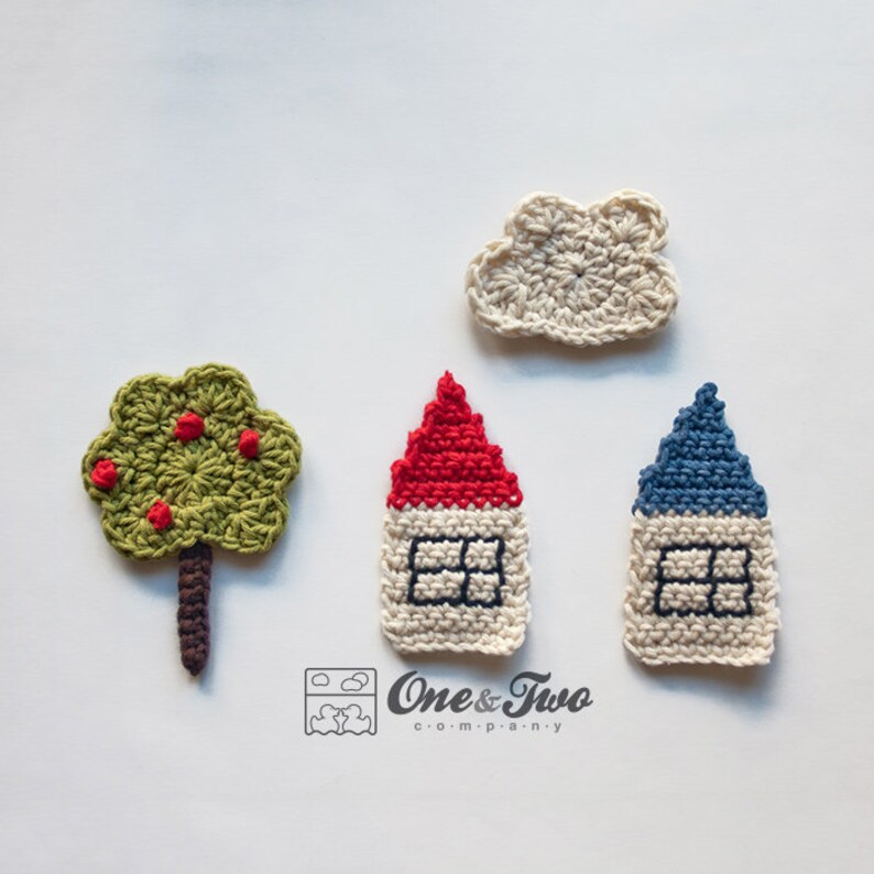 10 Applique Crochet Pattern Ebook No. 3 only for 7.99 USD | Etsy