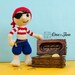 Amigurumi Pattern Pirate PDF Crochet Pattern Tutorial Digital Download ...