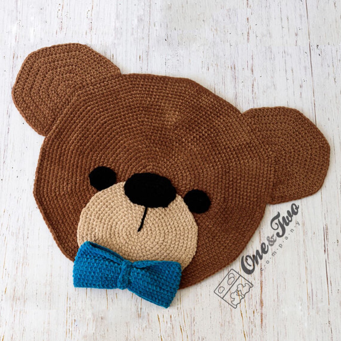 Teddy Bear Rug - PDF Crochet Pattern - Instant Download - Bear Useful ...