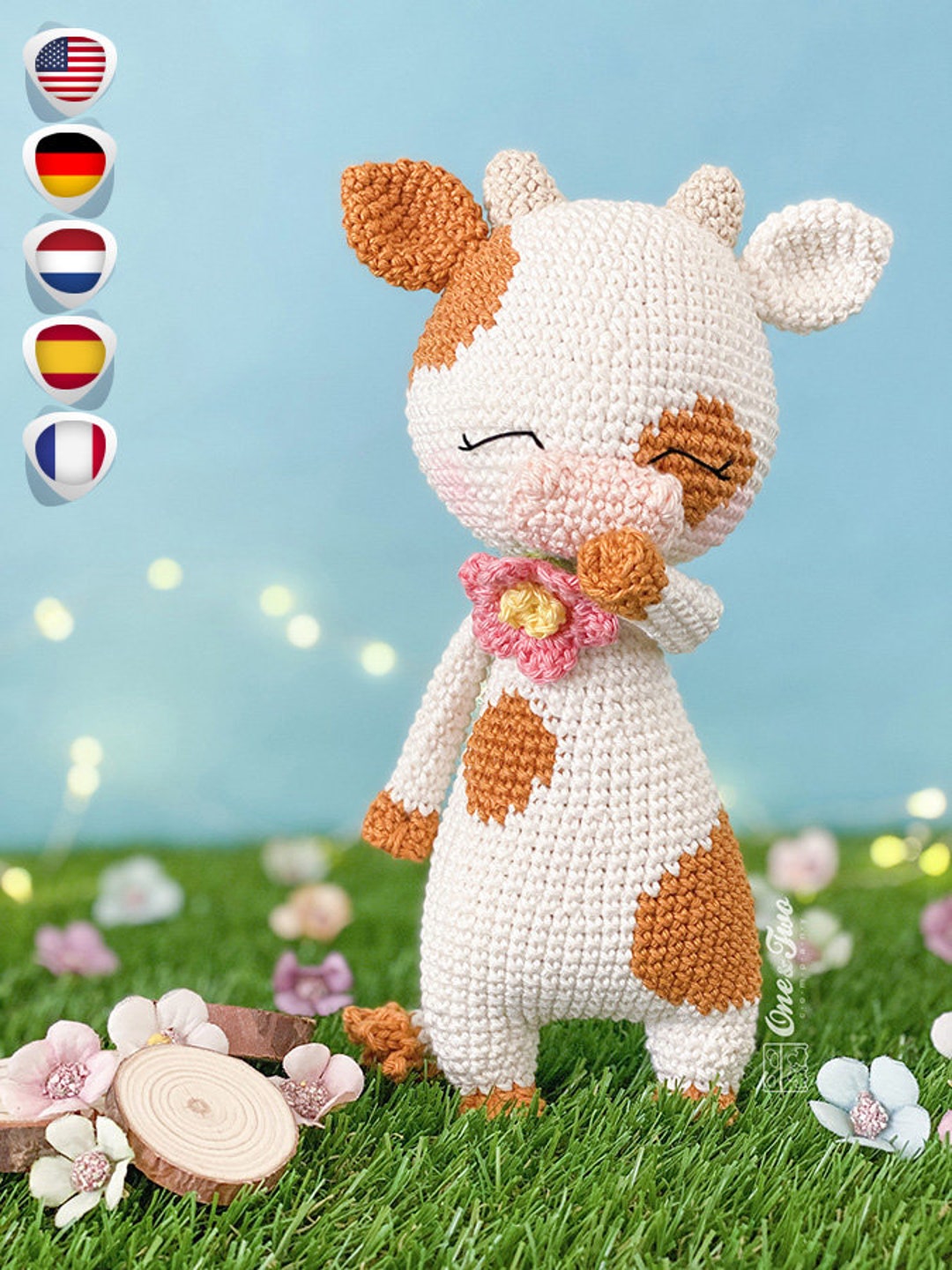Rosie the Cow Amigurumi Crochet Pattern: DIY Toy - Etsy