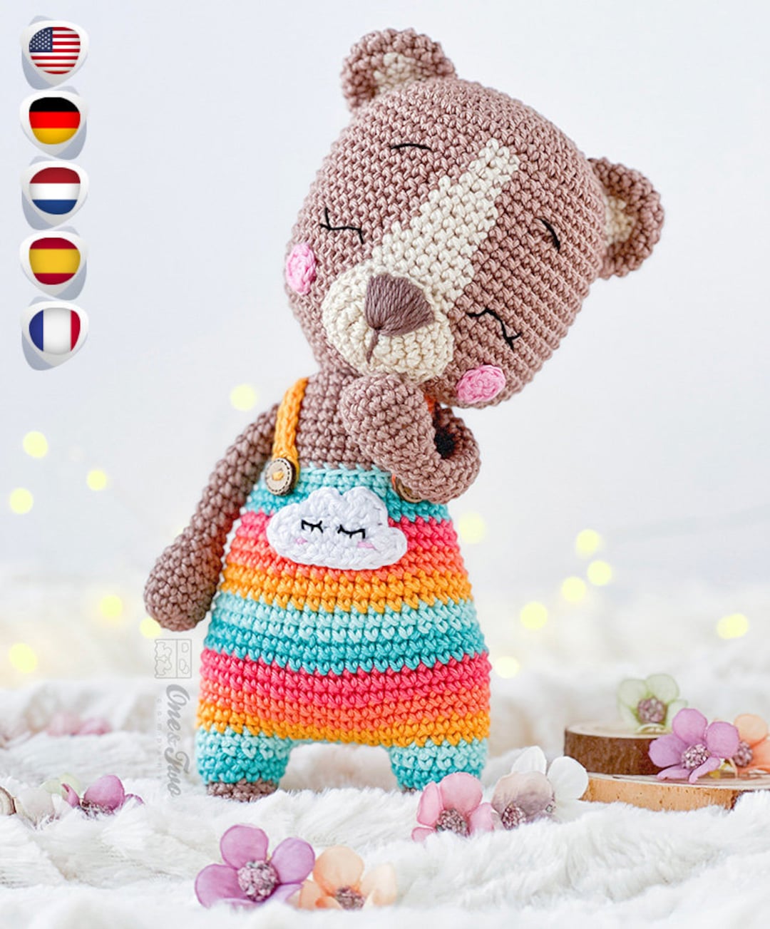 Amigurumi Pattern - Bear PDF Crochet Pattern - Tutorial Digital ...