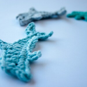 Crochet Dolphin Applique Pattern - Marine Animal Crochet Motif ...