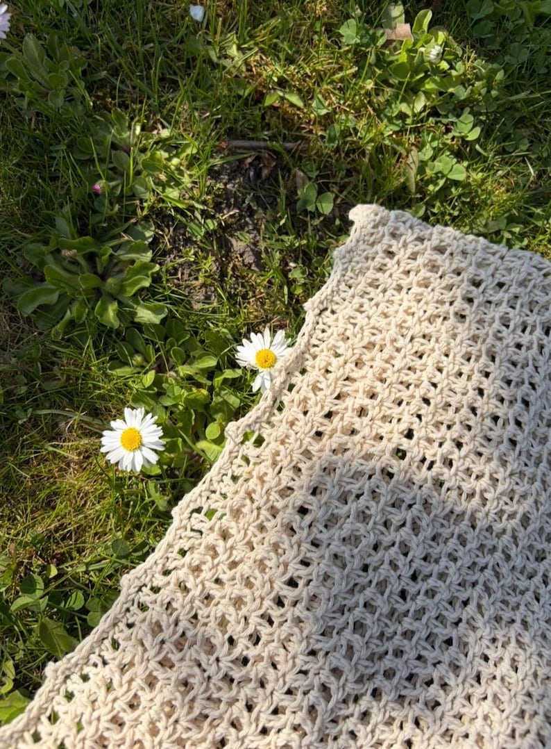 The Riviera Poncho PDF Crochet Pattern | Festival Mesh Poncho | Boho ...