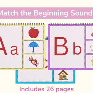 Alphabet Matching Game Printable Letter Activity Preschool Phonics ...