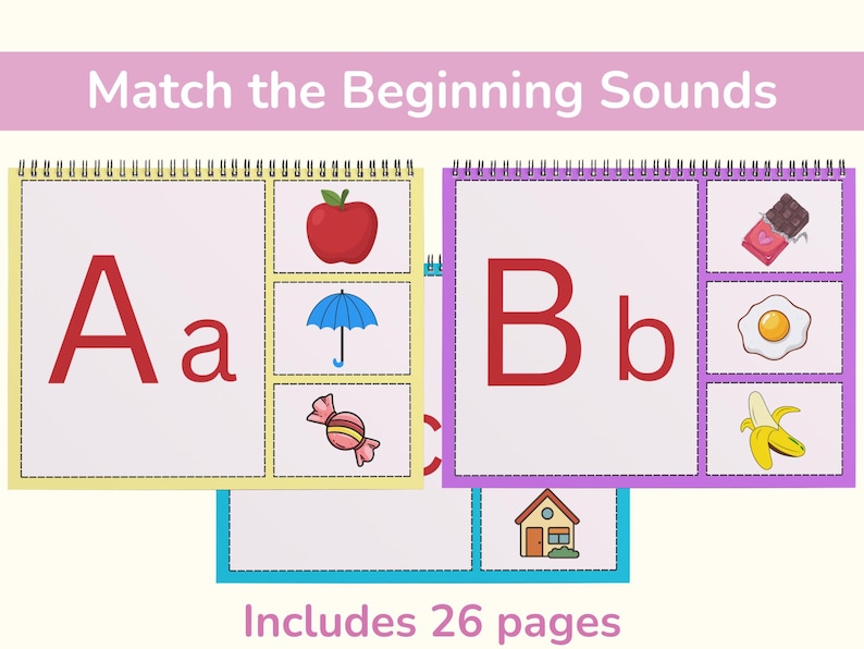 Alphabet Matching Game Printable Letter Activity Preschool Phonics ...