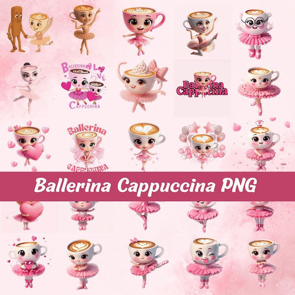 Ballerina Cappuccino Png - Etsy