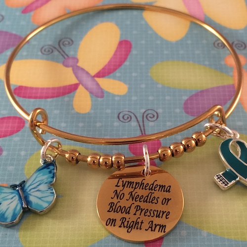 LYMPHEDEMA No Needle No BP on Arm Medical Alert Bracelet - Etsy