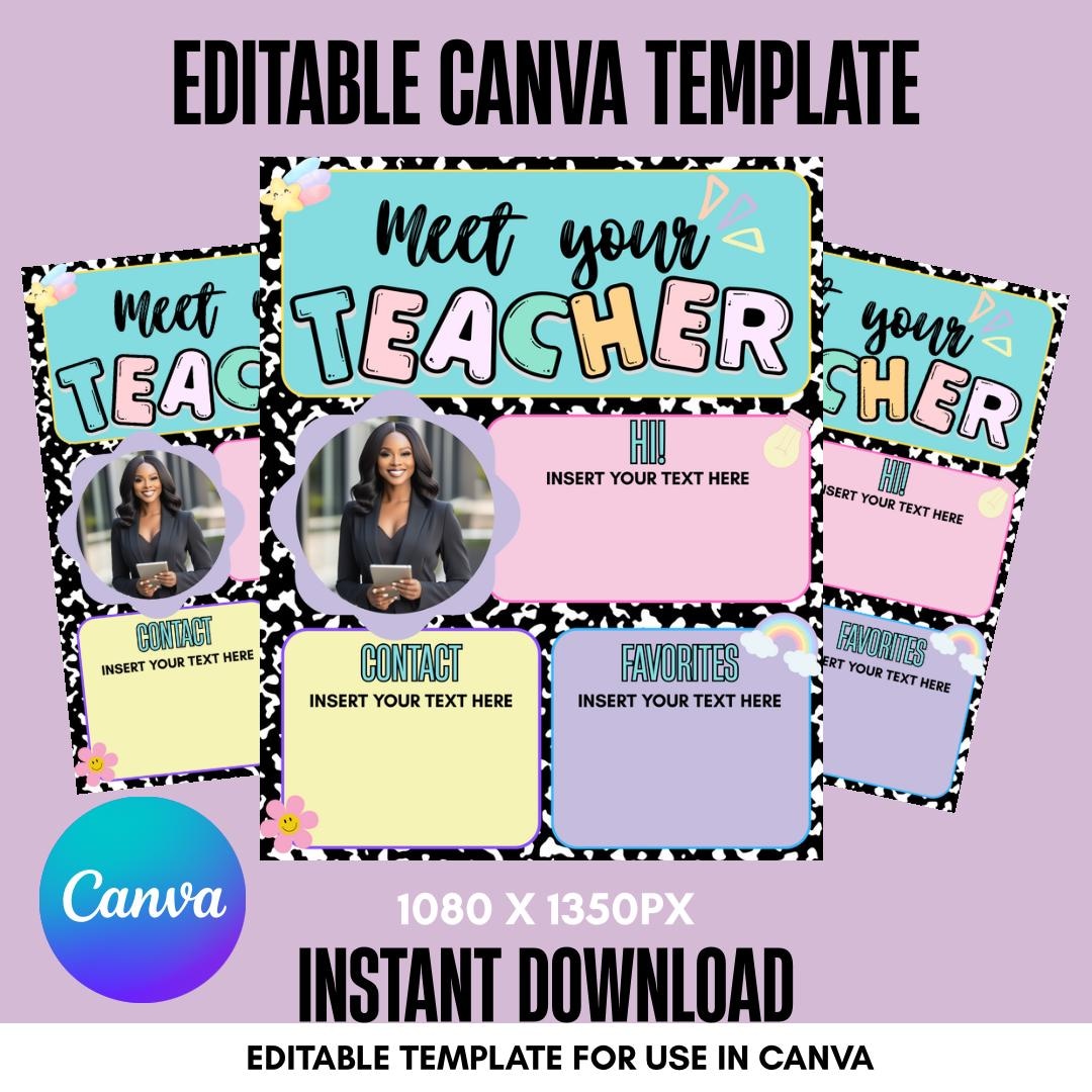 Editable Meet the Teacher Template: Back to School Welcome Letter ...