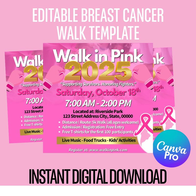 Breast Cancer Walk - Etsy