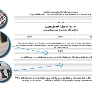 6 Metres Self Adhesive Clear Letterboard Tracking - American Style ...