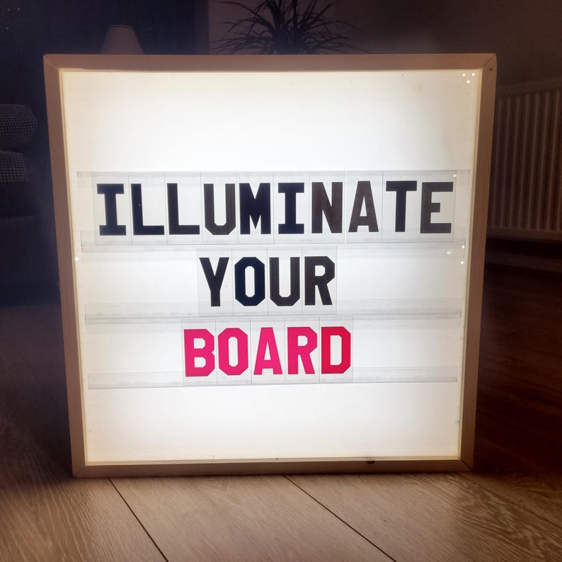 Changeable Light Box Letters: 175pc Acrylic Sign Display LETTERS ONLY ...