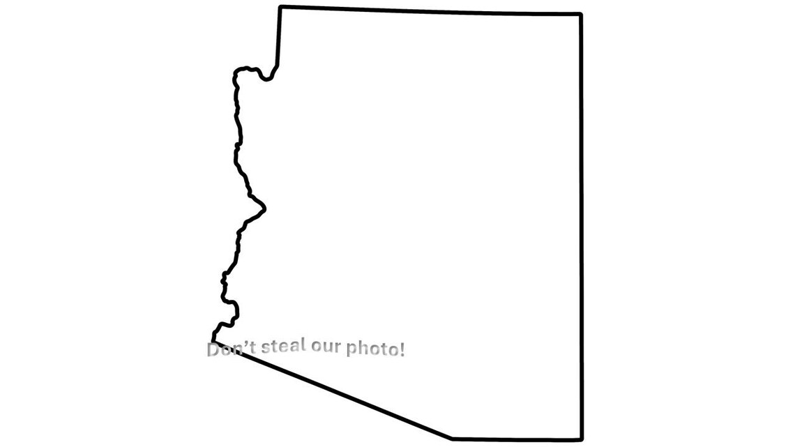 Arizona State Outline SVG, Vector Cut Files (digital Download) - Etsy