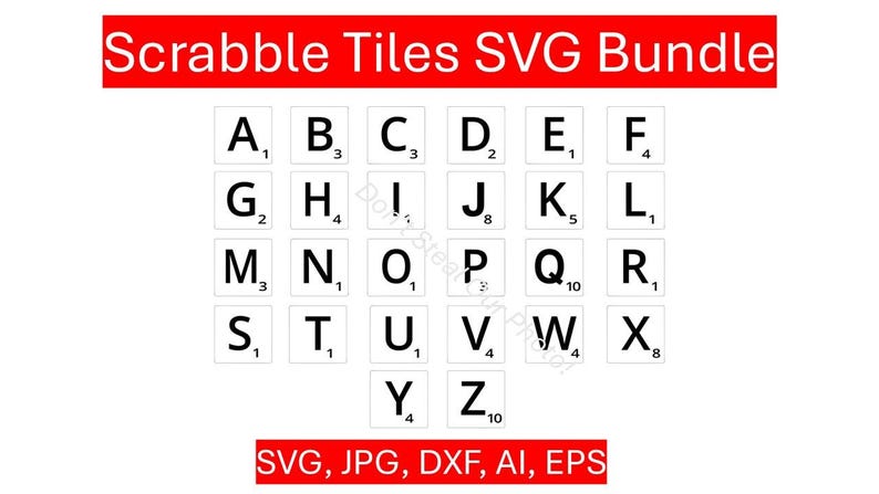 Scrabble Tiles SVG Bundle: Laser Cut Files (digital Download) - Etsy Canada